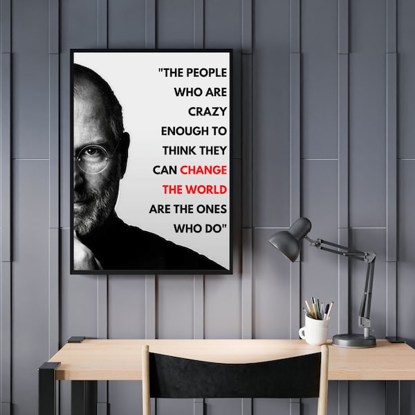 Steve Jobs Quote - Etsy