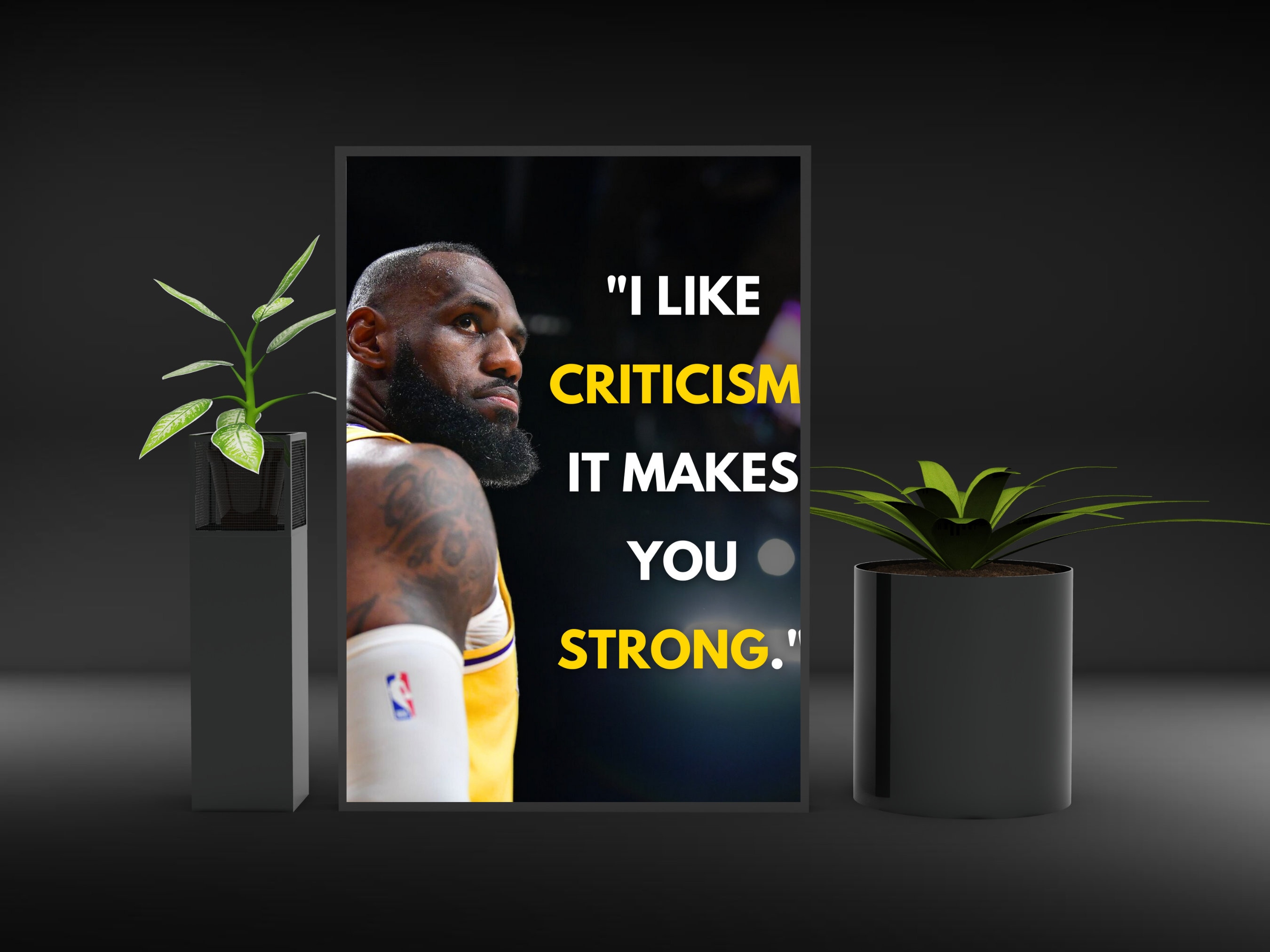 Lebron James Quote Poster, NBA, Basketball, Lakers, Los Angeles Lakers ...