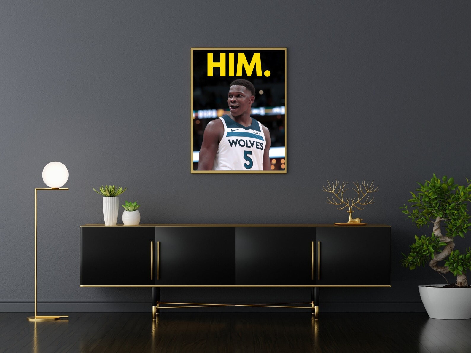 Anthony Edwards, Anthony Edwards Poster, Timberwolves, Basketball, NBA ...