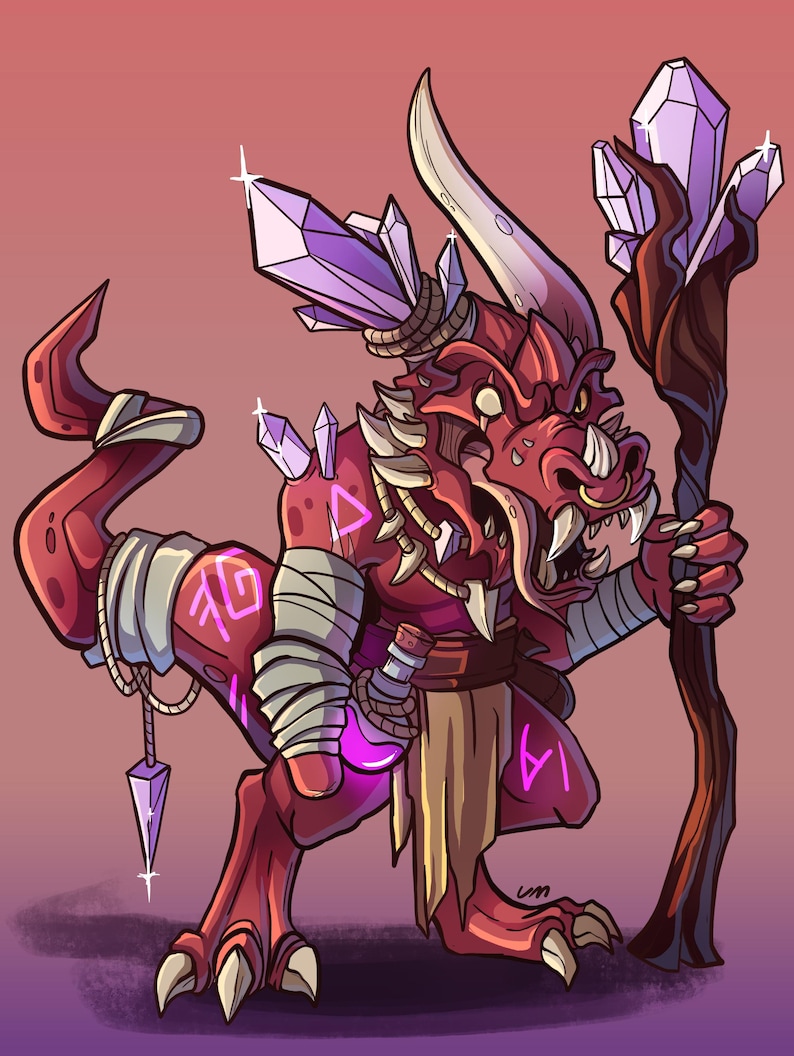 Custom Dnd Character Commission – Comic-style Fantasy OC Portrait ...