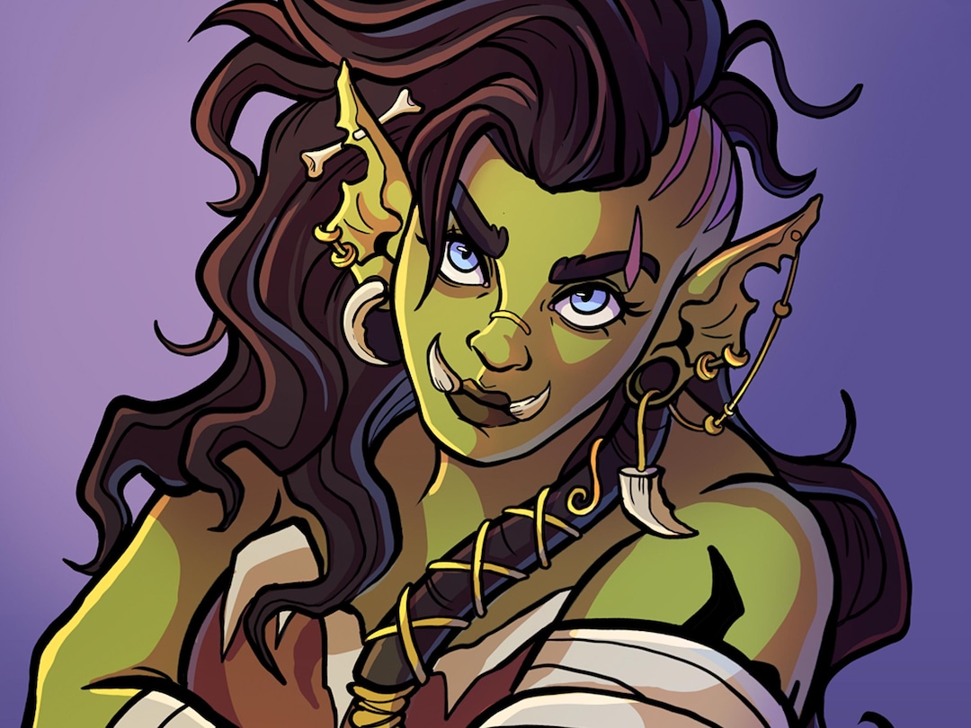 Custom Dnd Character Commission – Comic-style Fantasy OC Portrait ...