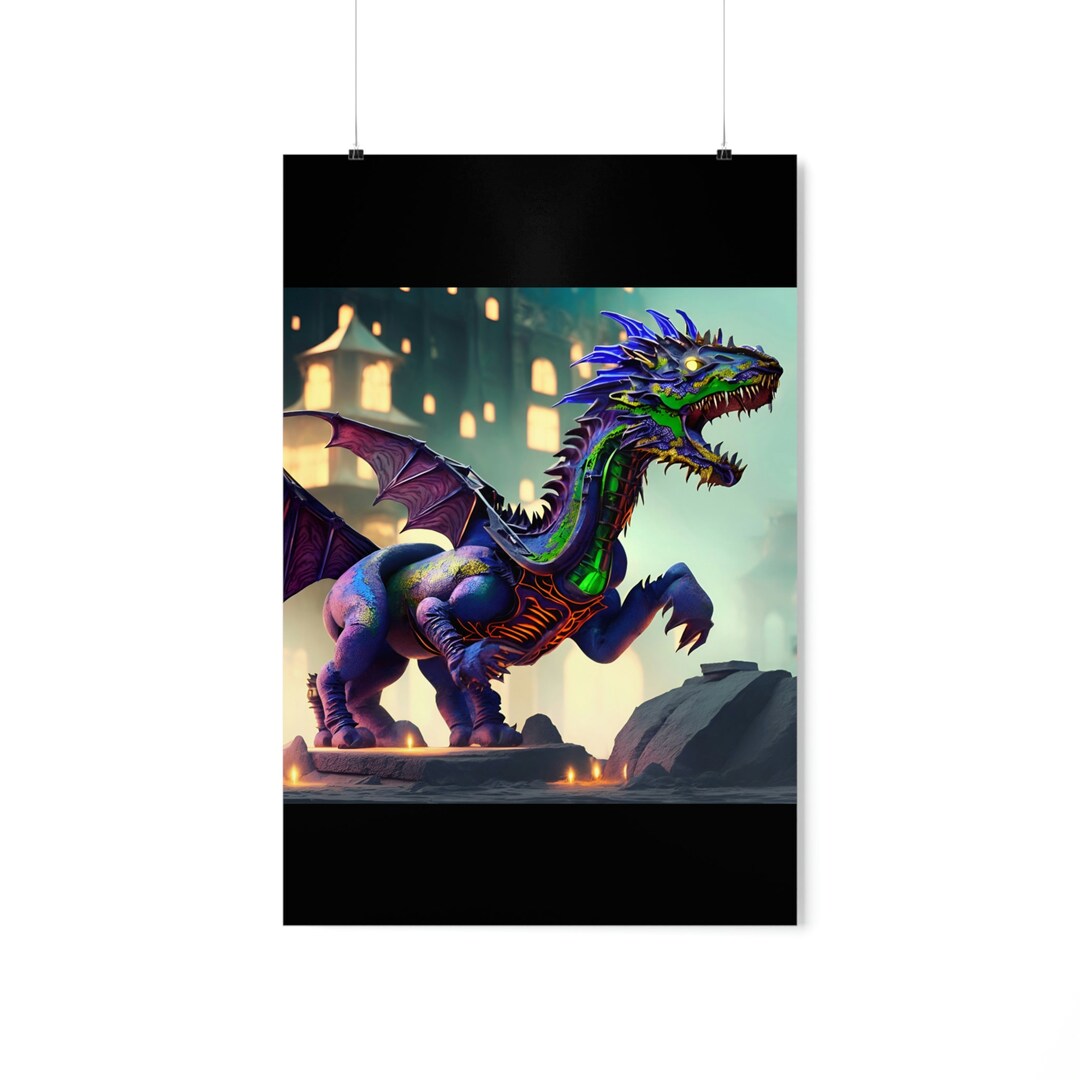 Large Life Like Dragon Metalic Vivid Colours Steampunk Concept - Etsy