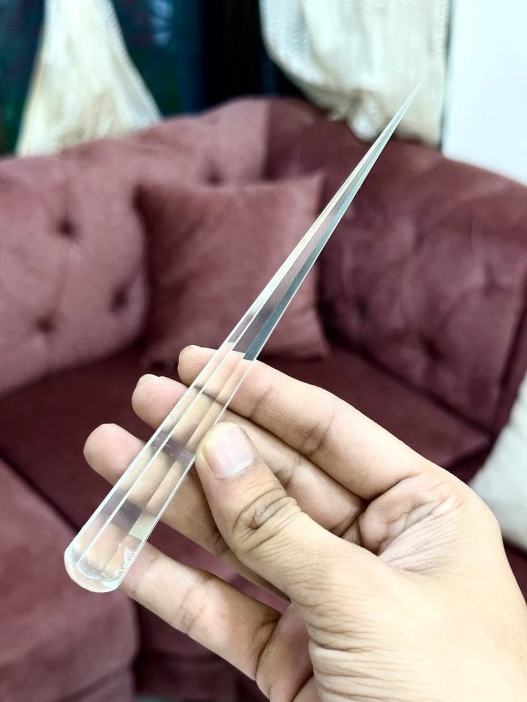 Large Beautiful Pranic Crystal Quartz Disintegrator 8 Faceted Healing ...