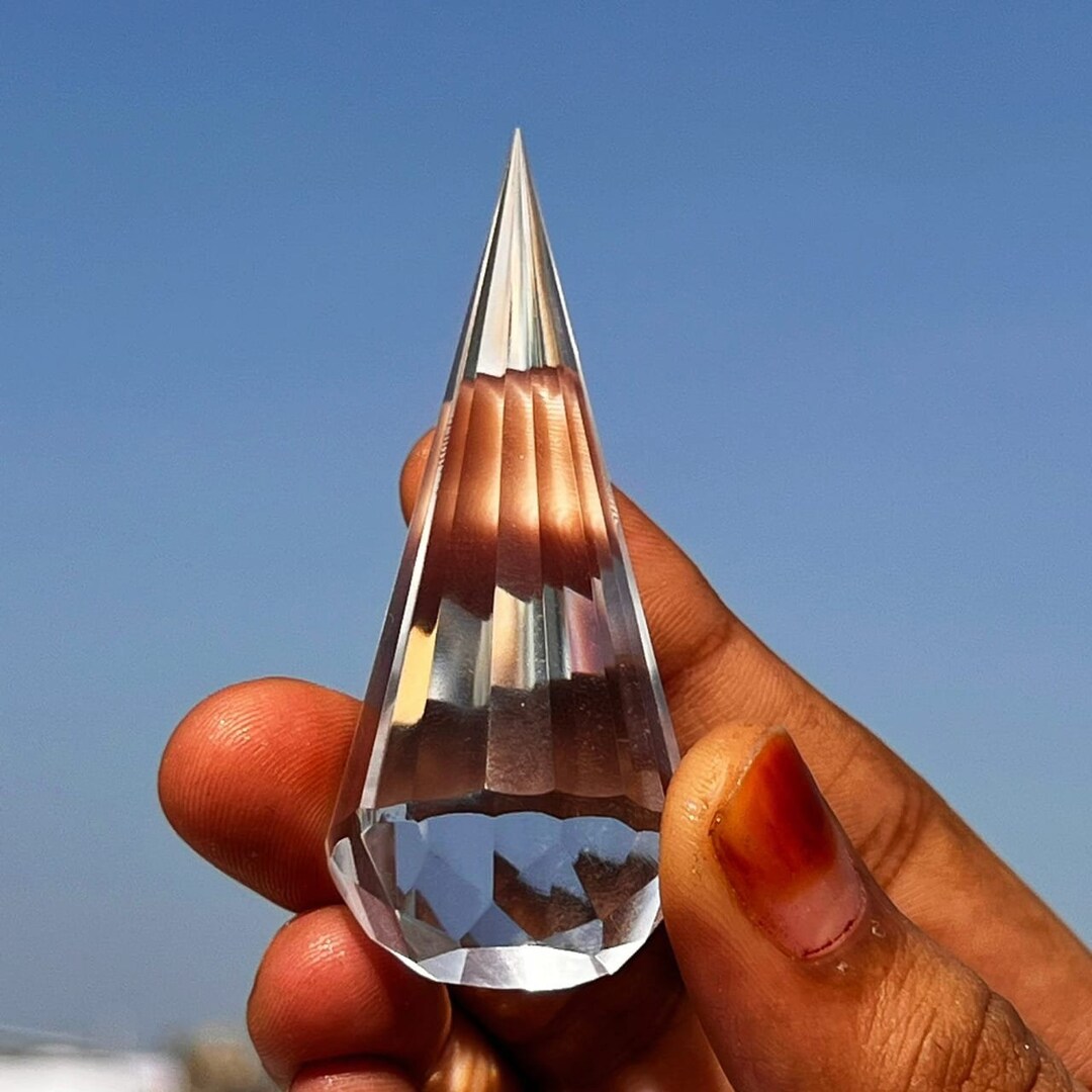 A Grade Clear Quartz Faceted Crystal Quartz Extractor Crystal Carving ...