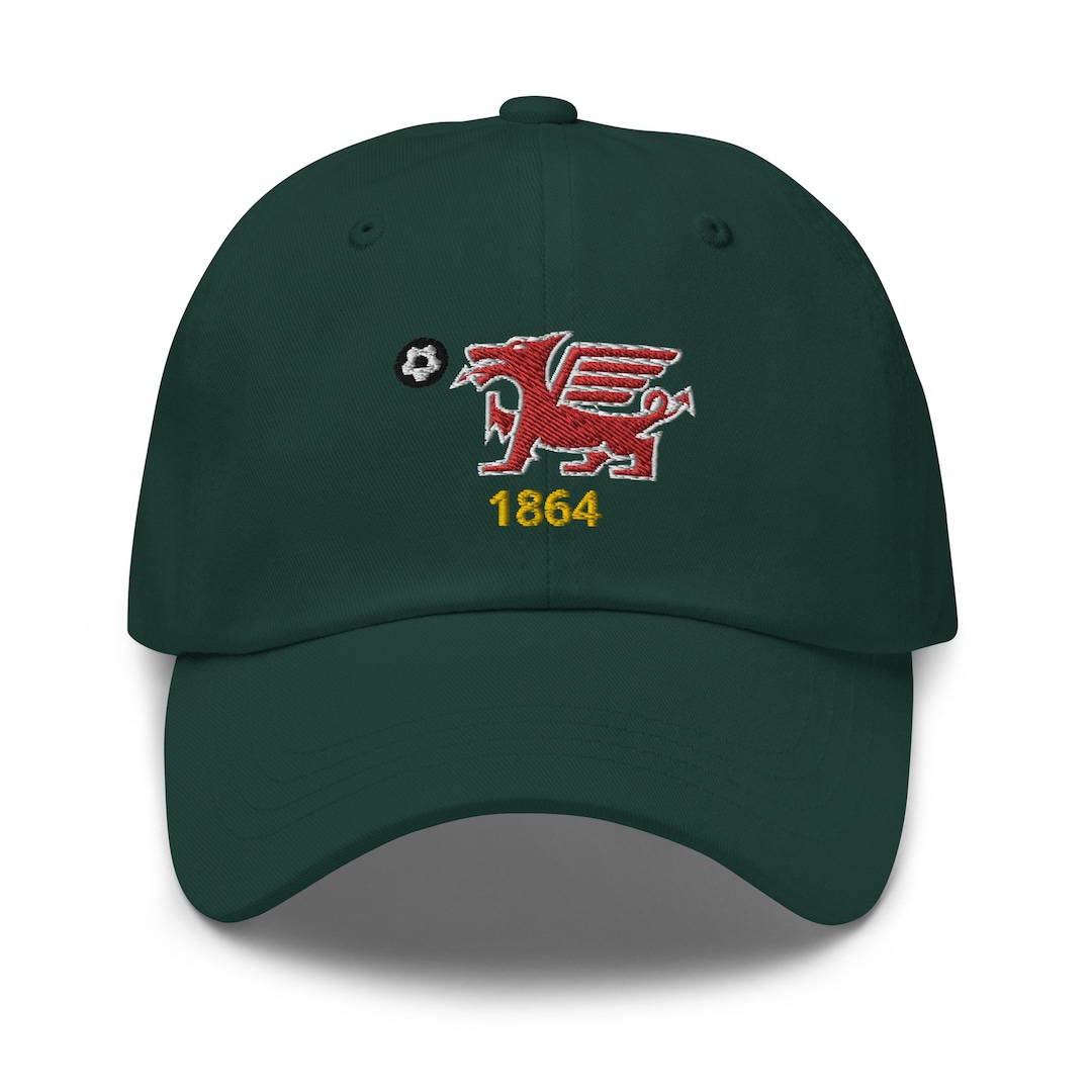 Wrexham 1864 Minimalist Design Embroidered Dad Hat Soccer Football Cap ...