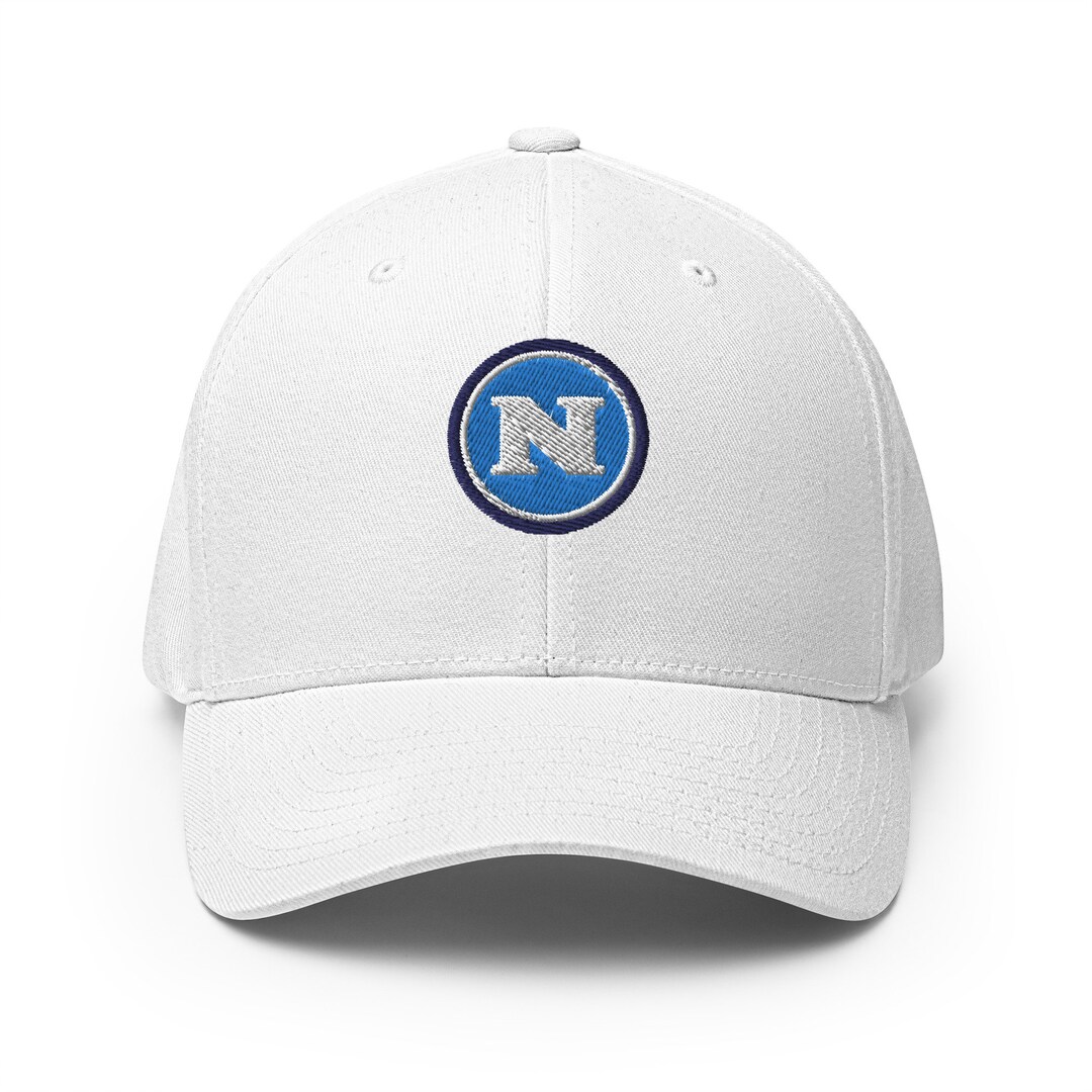 Napoli Gli Azzurri Minimalist Design Embroidered Structured Twill Cap ...