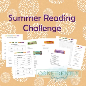 Summer Reading Challenge, Printable PDF, for Kids and Adults, Inspire ...
