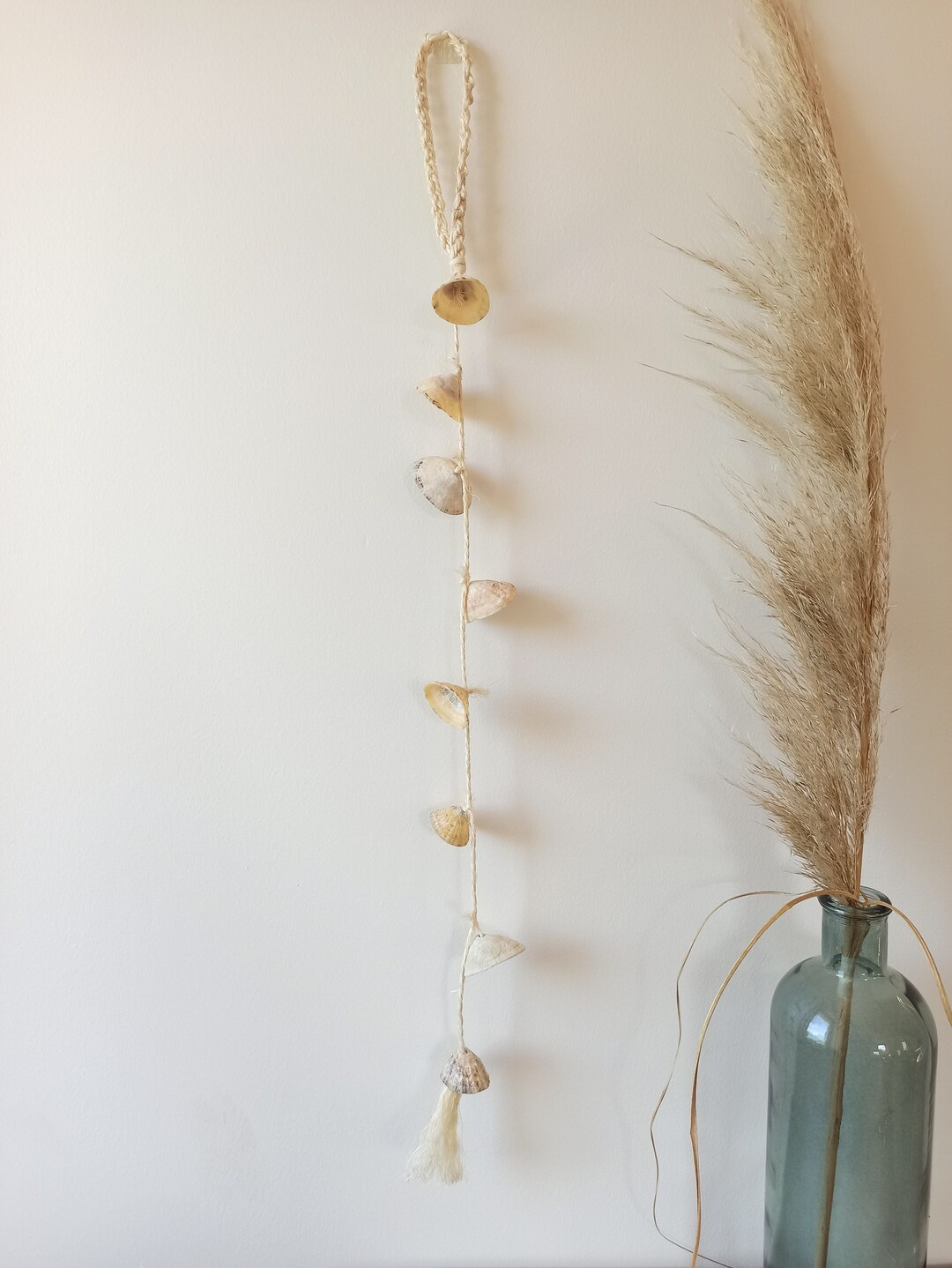 Shell Garland. Eco-style Wall Decoration With Seashells. Natural ...
