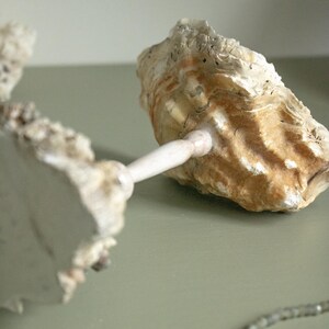 Oyster Shell Jewelry Stand, Ocean Candle Holder, Unique Marine ...