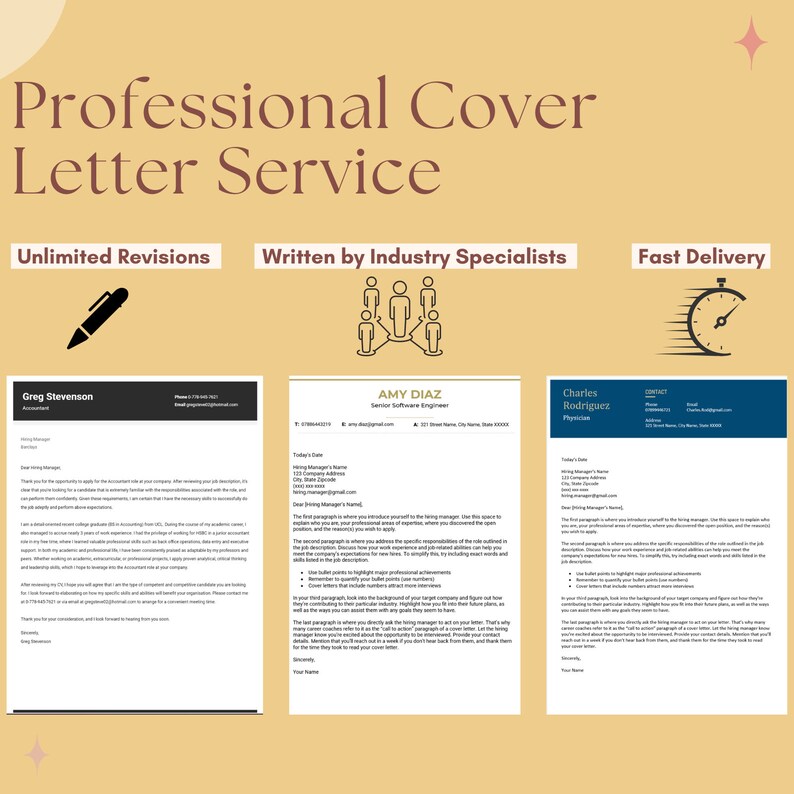 Professional Cover Letter Writing Service | Unlimited Revisions | Fast ...