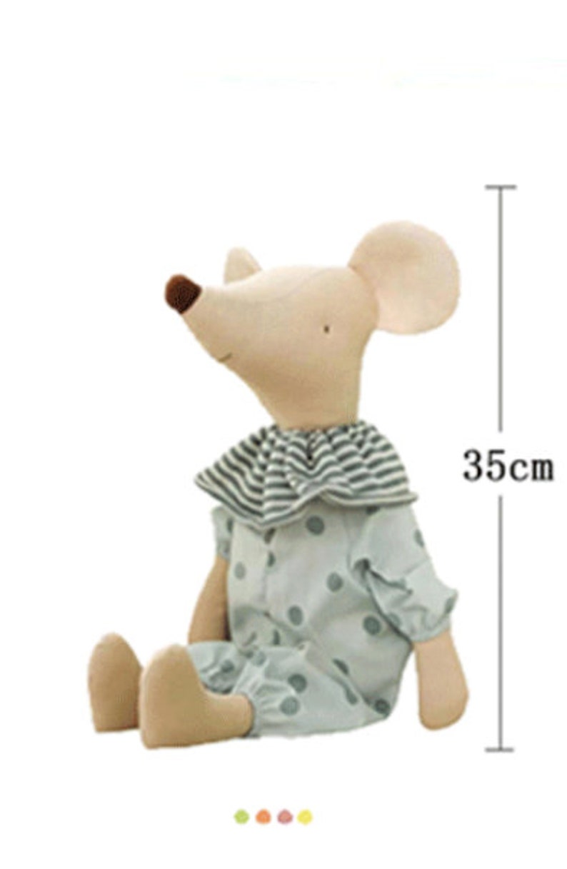 Cute Mouse Plush Toys With Retro Clothing, Boy and Girl Mouse Teddies ...
