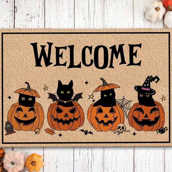 Halloween Doormat - Etsy