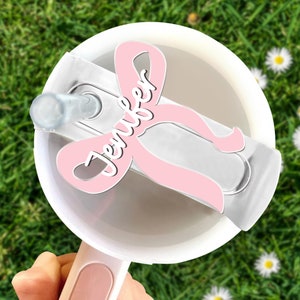 Bow Personalized Stanley Name Tag, Custom Tumbler Name Tag, 30oz 4oz ...