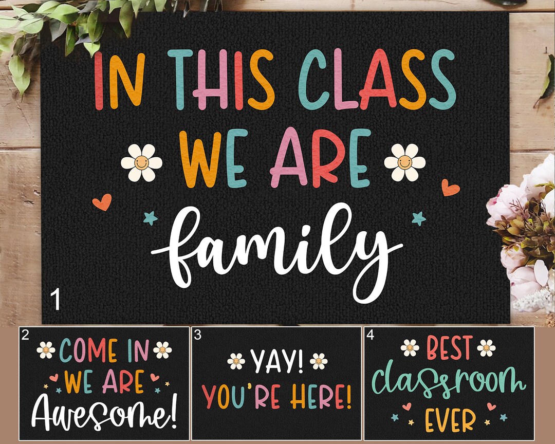 Custom Teacher Classroom Doormat, Classroom Welcome Mat, Back to School ...