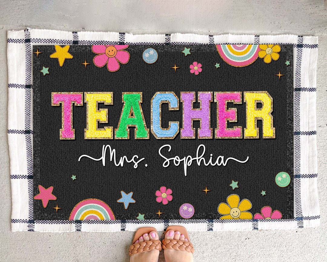 Personalized Classroom Doormat, Custom Teacher Mat, Classroom Decor ...