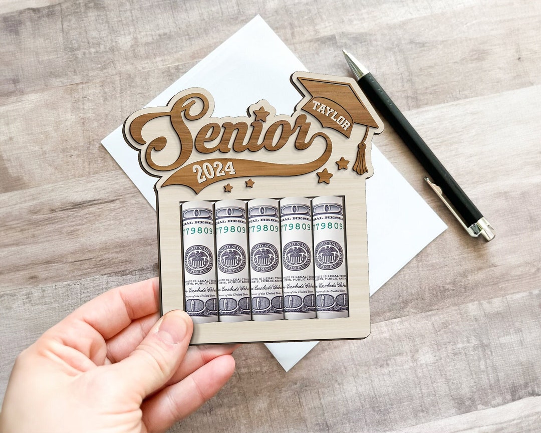 Custom Money Holder Frame for 2024 Graduation Gift, Personalized ...