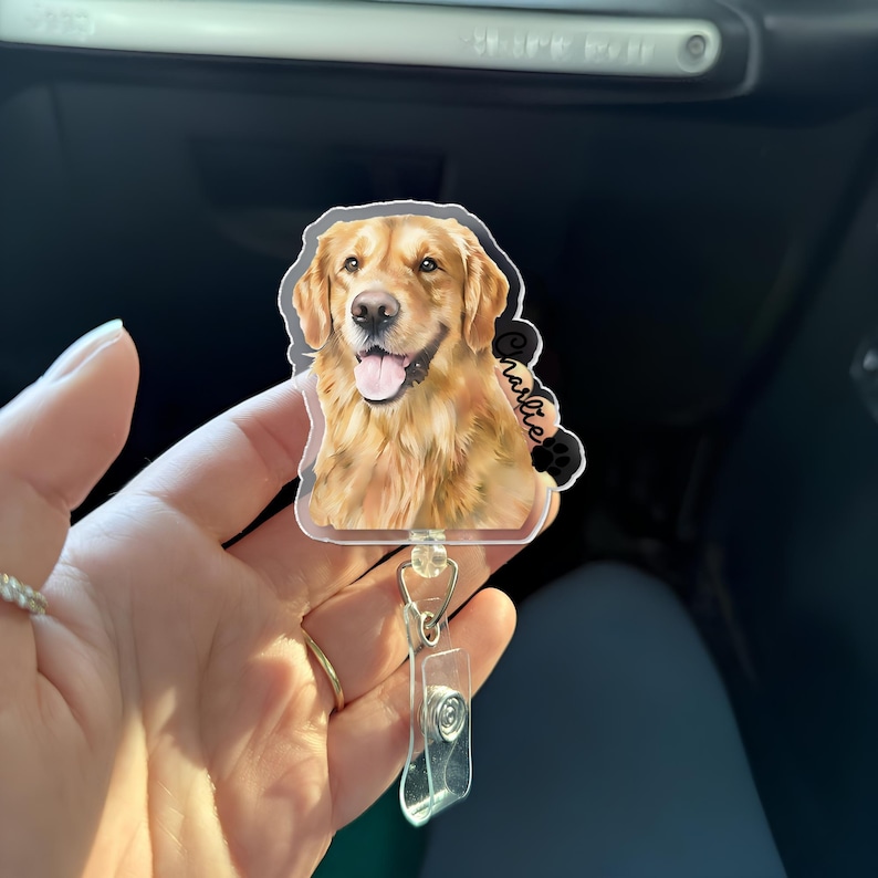 Custom Photo Badge Reel, Dog Badge Reel, Cat Badge Reel, Nurse Badge ...
