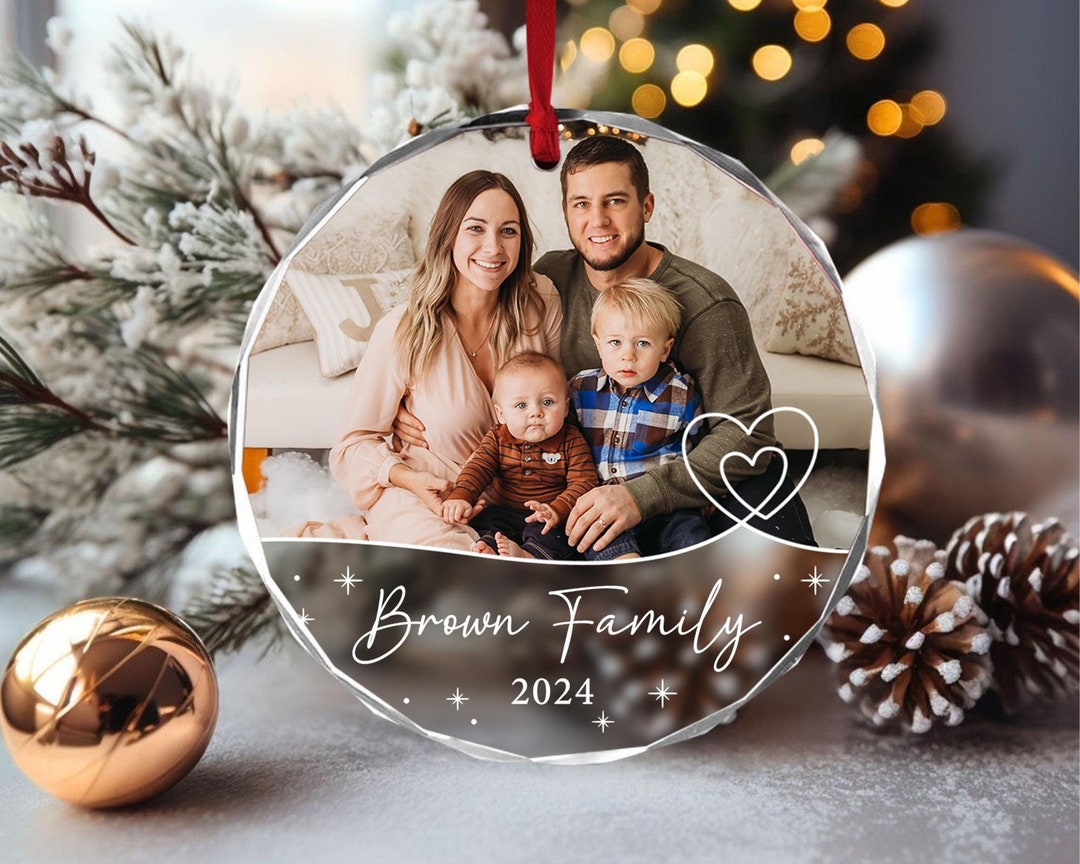 Custom Family Photo Ornament 2025, Personalized Picture Ornaments ...