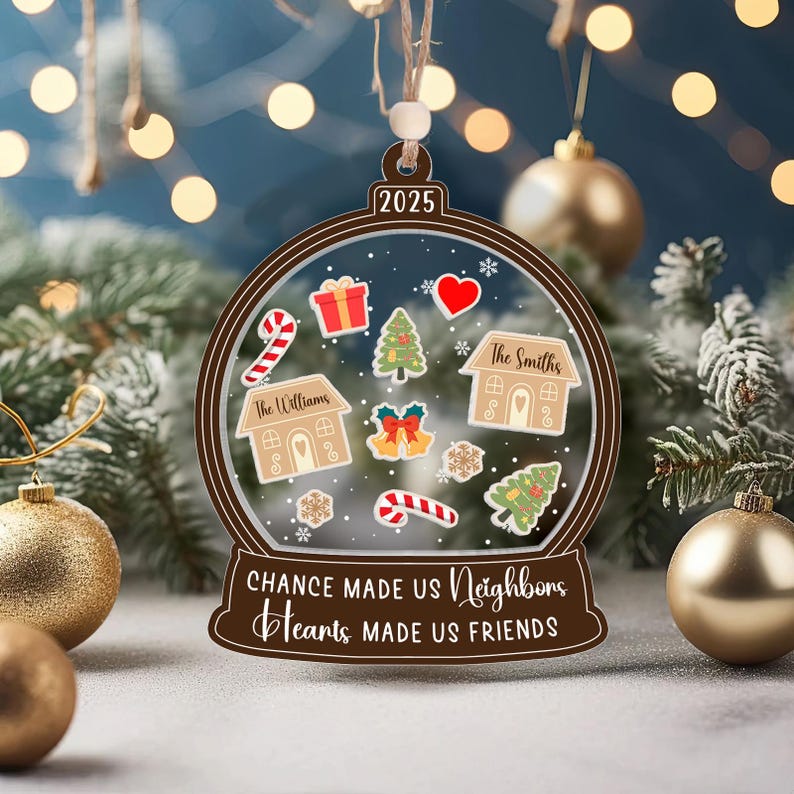 Custom Neighbor Christmas Gift, Neighbor Ornament Gift, New Neighbor ...