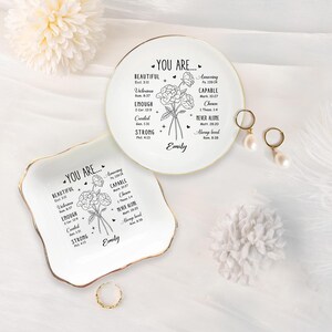 Mothers Day Gift for Mom, Custom Bible Verse Jewelry Dish Gift for Her ...