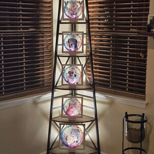 Custom Pet Portrait Stained Glass Suncatcher, Pet Memorial Gift Custom ...