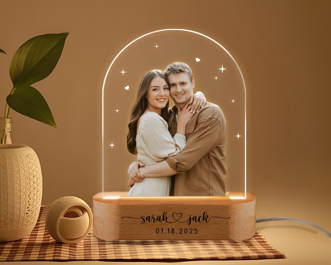 Custom Photo for Couple, Personalized Gift for Couple, Valentine's Day ...