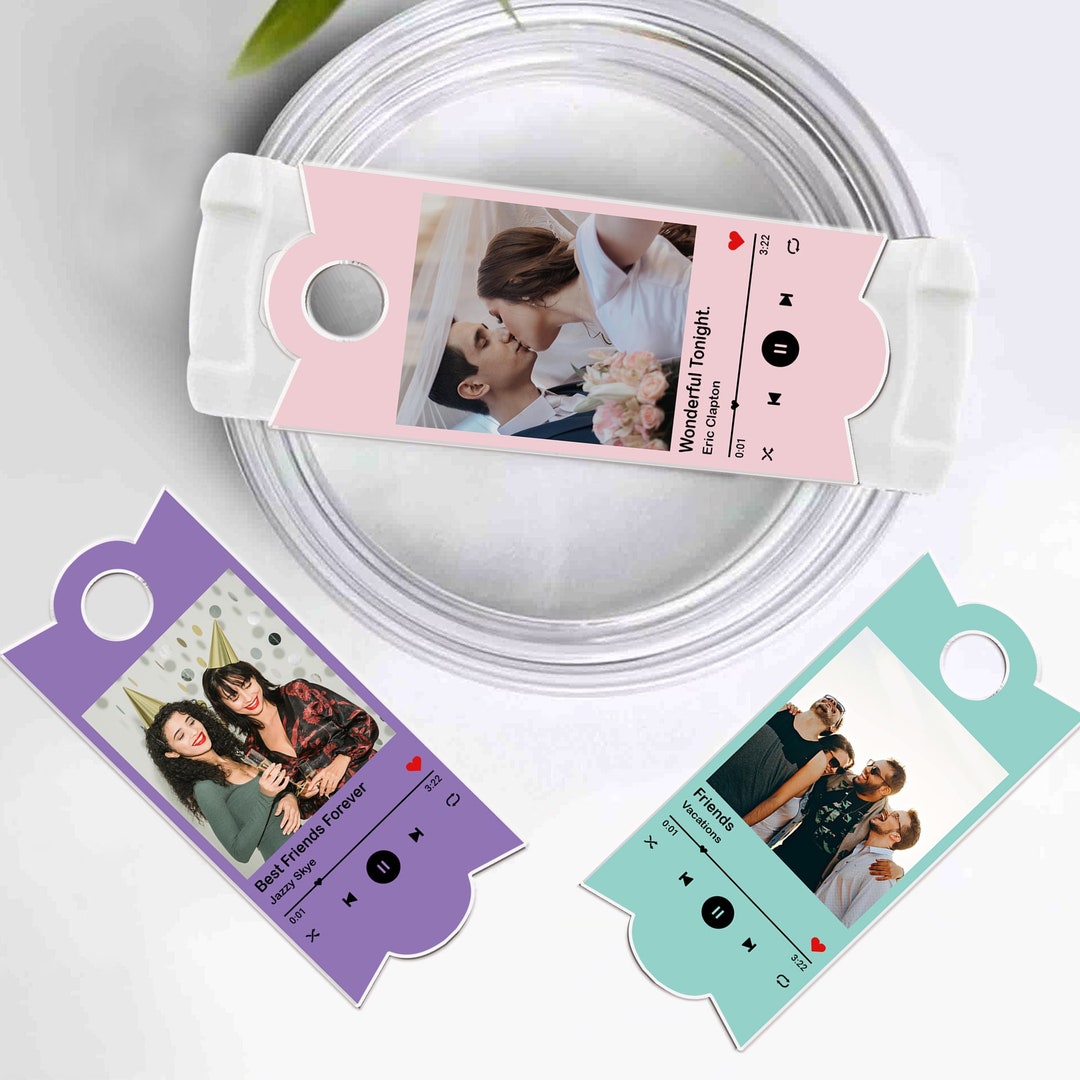 Custom Photo Name Tag for 30oz 40oz Stanley Tumbler, Personalized ...