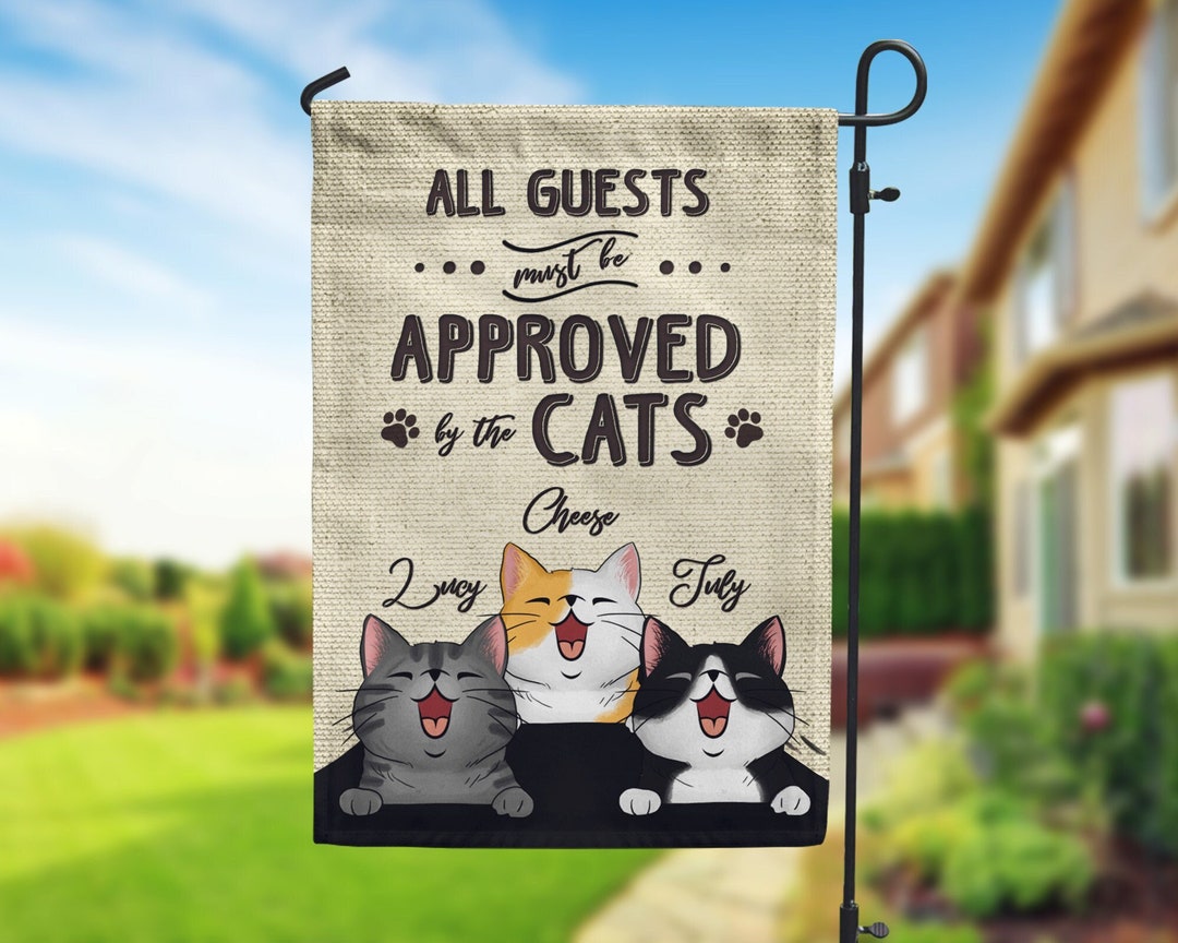 Personalized Cat Flag for Cat Lovers, Cat Owner Gift Ideas, Custom All ...
