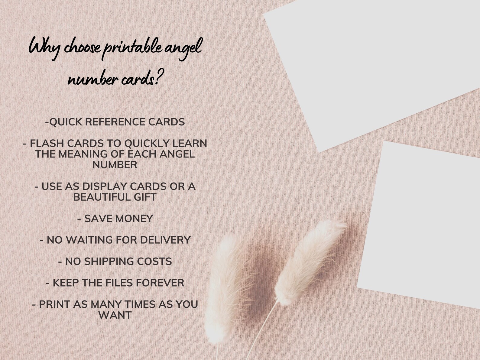 Angel Number Printable Oracle Cards, Angel Message Card Deck ...