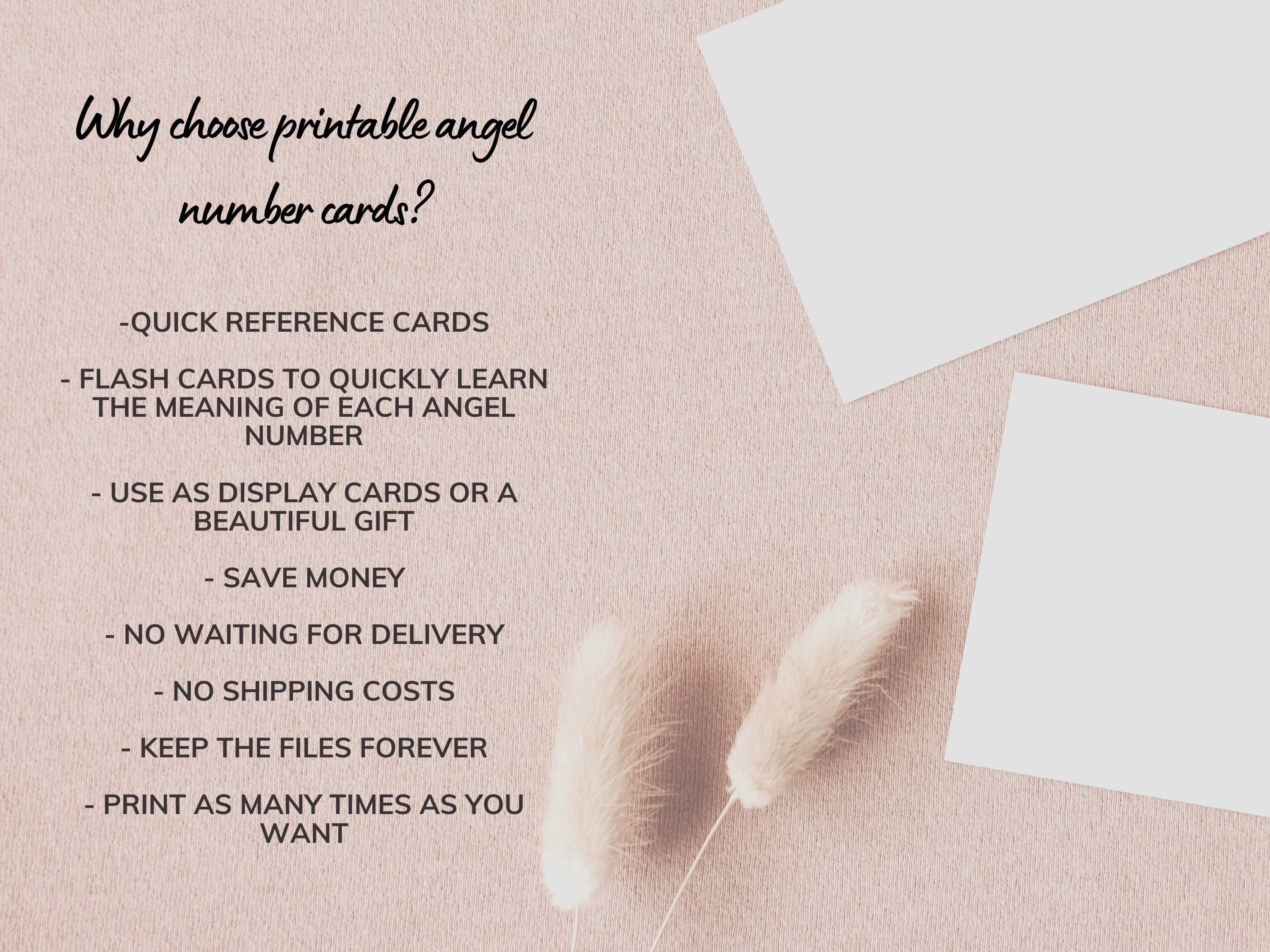 Angel Number Printable Oracle Cards, Angel Message Card Deck ...