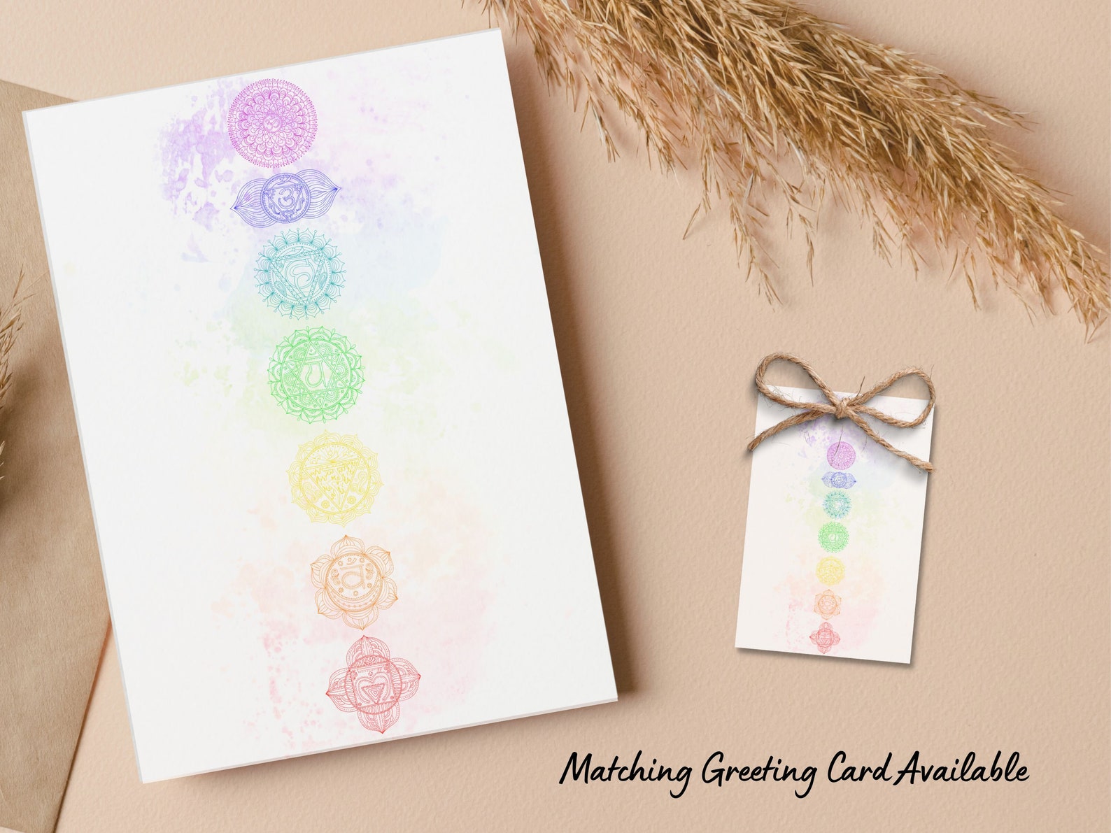 Printable Chakra Gift Tags, Watercolour Style Seven Chakras ...
