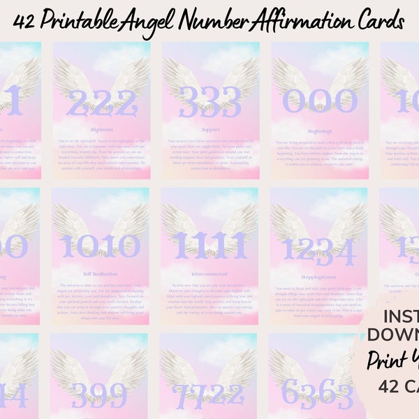 Angel Message Oracle Cards - Etsy