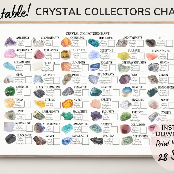 Printable Crystal Cards - Etsy
