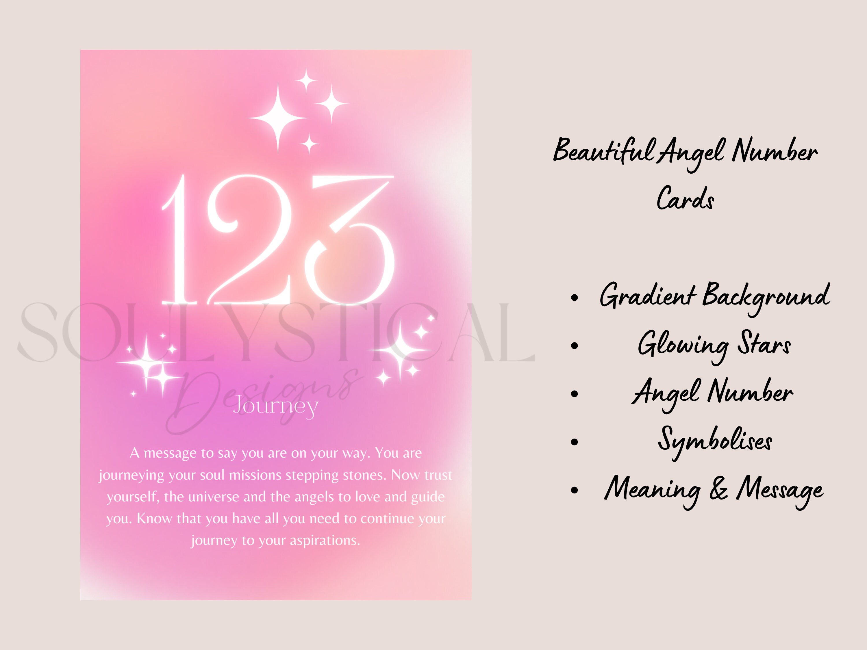 Angel Number Printable Oracle Cards, Angel Message Card Deck ...