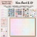 Printable Vision Board Kit in Gradient Pastel Colours, Dream Board ...