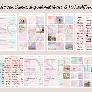 Printable Vision Board Kit in Gradient Pastel Colours, Dream Board ...
