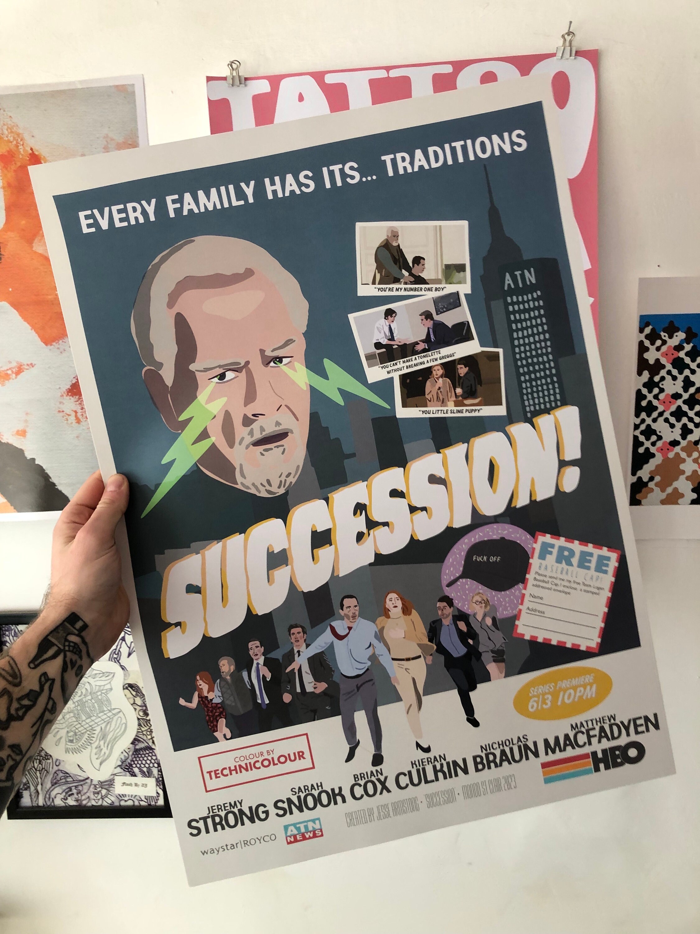 A2 SUCCESSION B-movie Print - Etsy