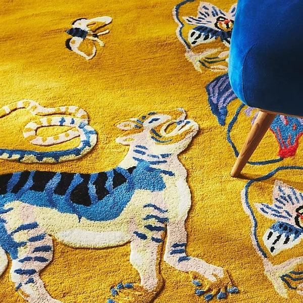 Tiger Rug - Etsy