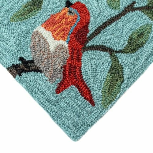 New Modern Hand Tufted Rug Birds on Tree Area Rug Handmade 100% Wool ...