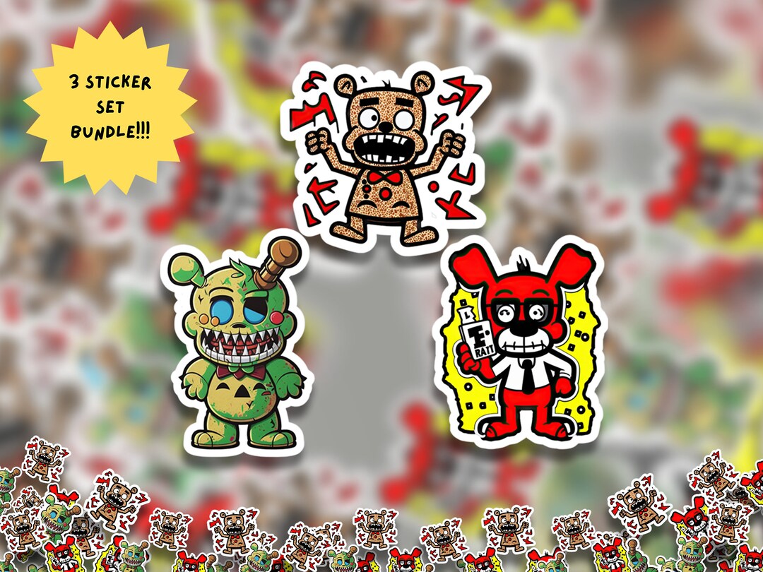 Teddy Gang, Sticker Set Water, Scratch & Uv-resistant Vinyl Sticker ...