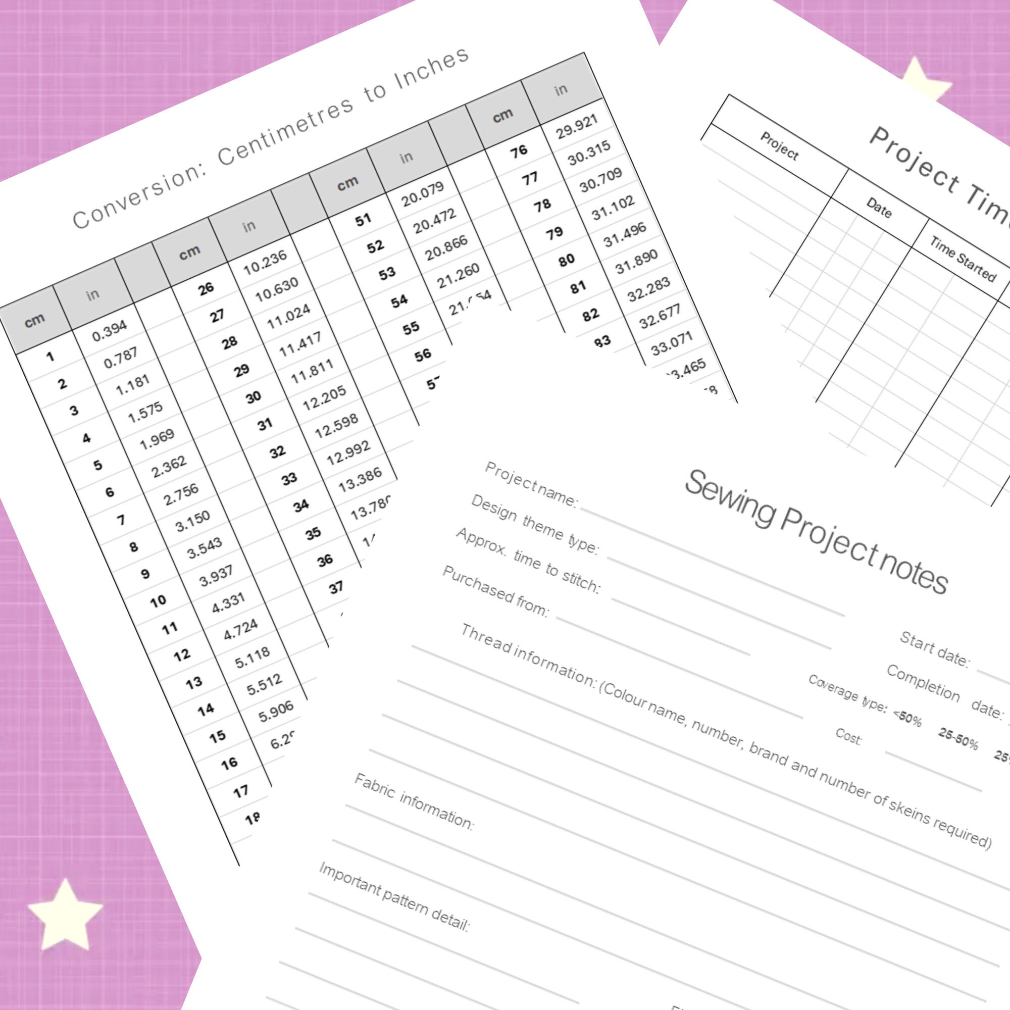 Two Full DMC Color Charts With Names and Numbers for Embroidery and ...