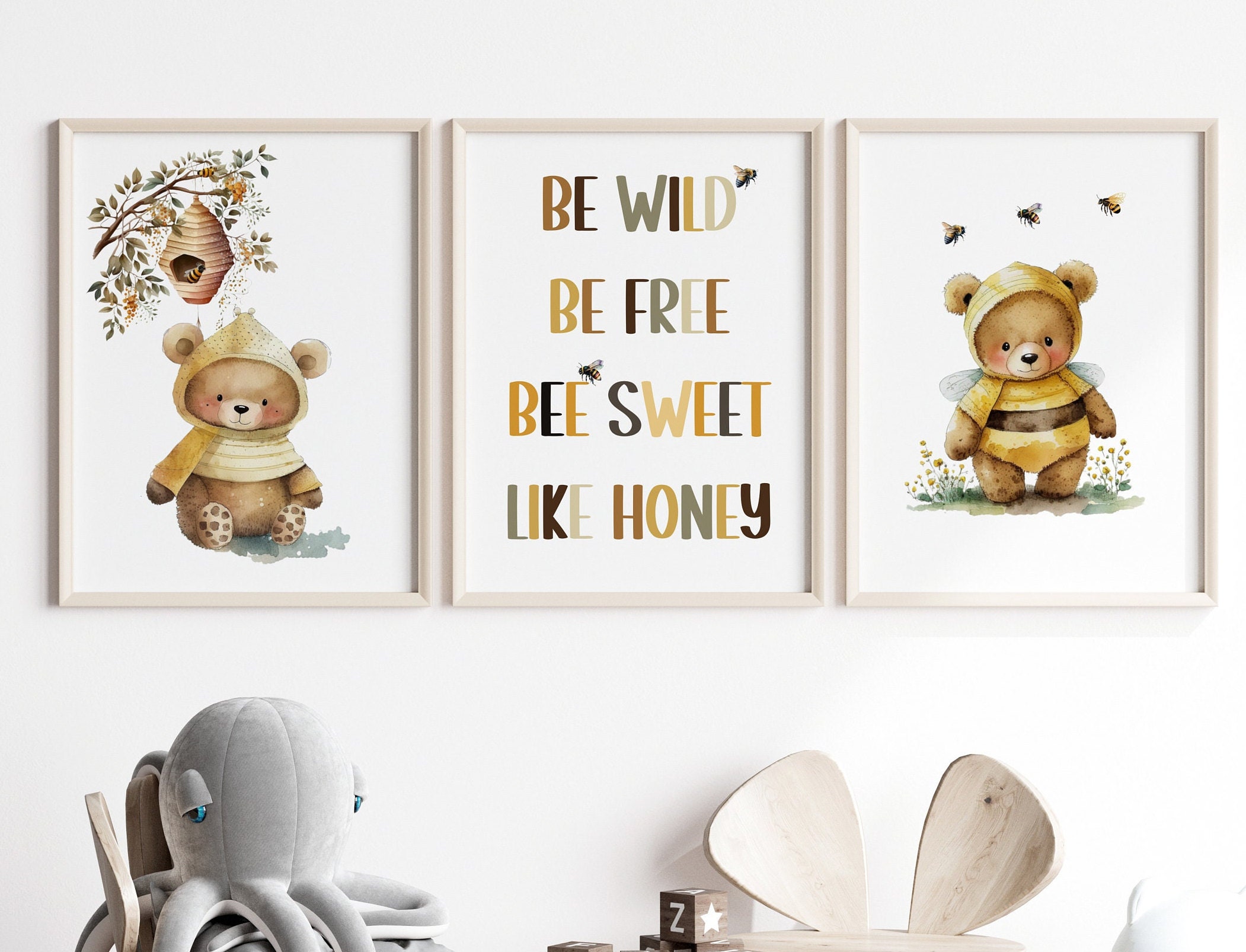 Nursery Prints Woodland Animals, Nursery Wall Art Printable Animal ...