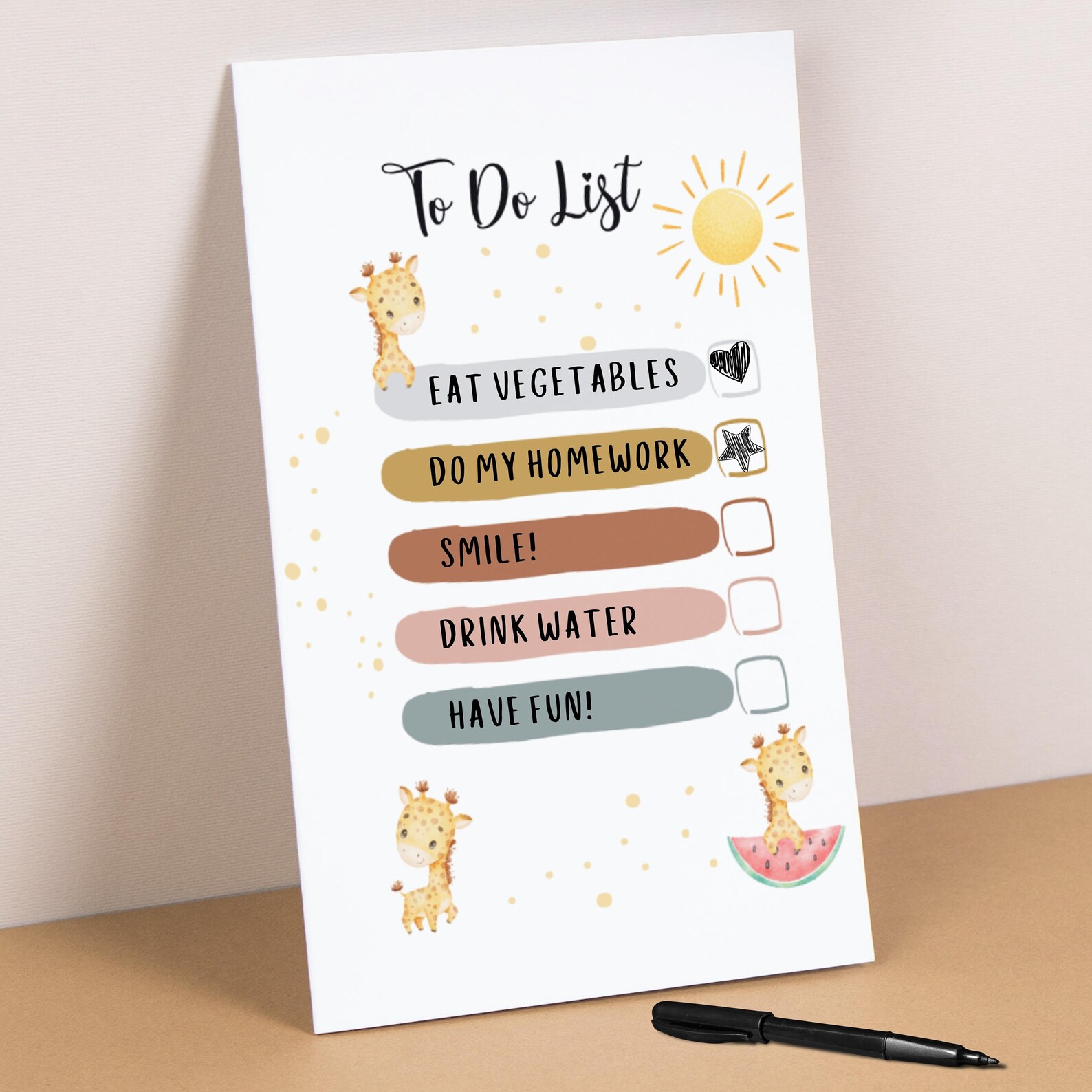 Printable Kids to Do List Kids Routine Printable Safari Animal To-do ...