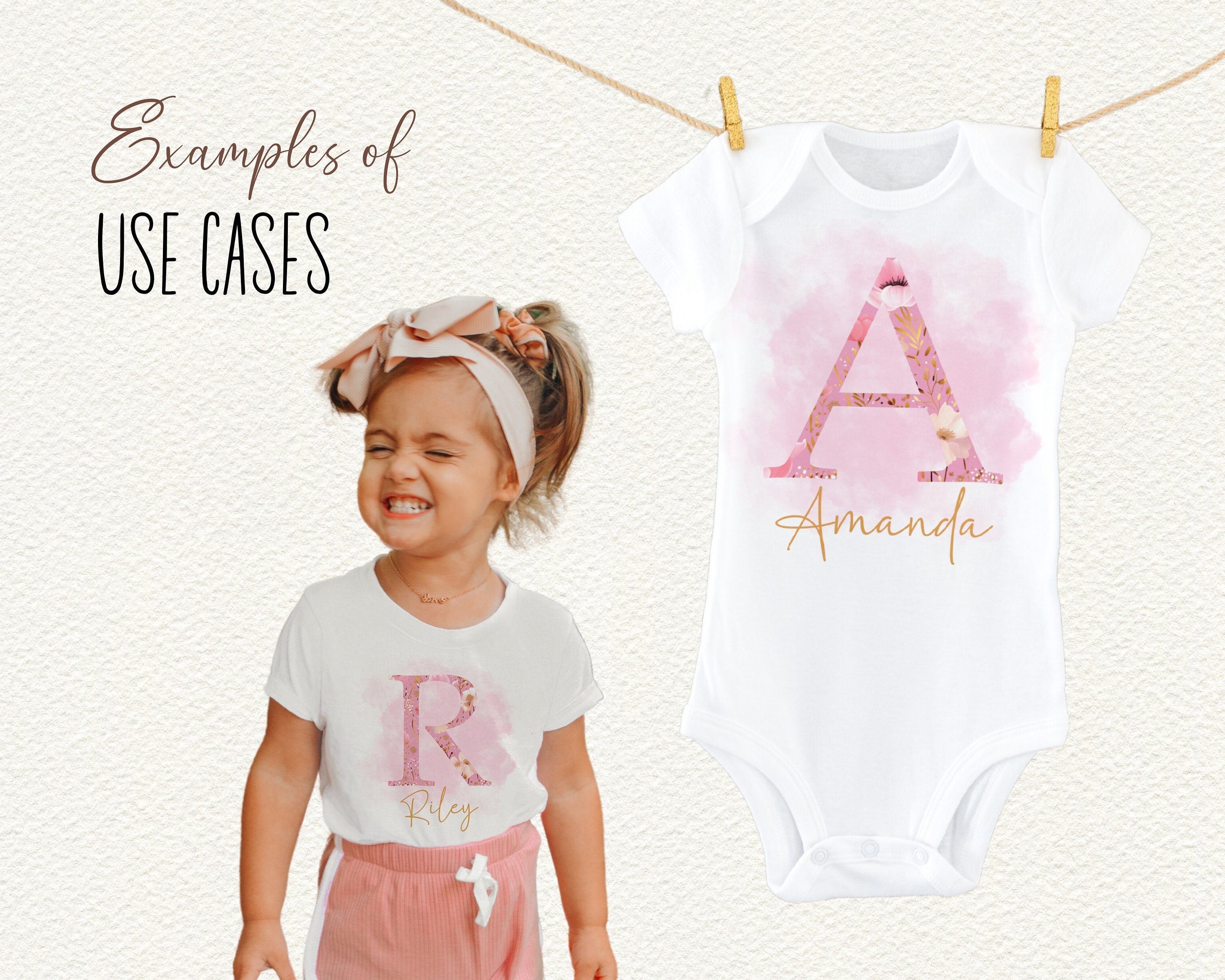 Elegant Glitter Spring Flowers Alphabet Clipart Bundle Commercial Use ...