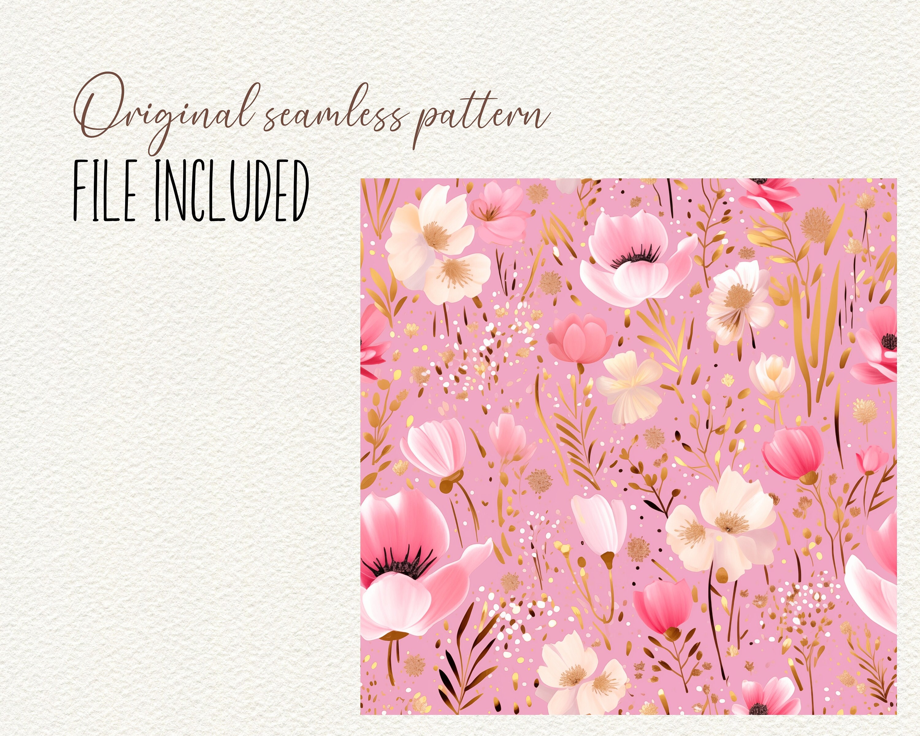 Elegant Glitter Spring Flowers Alphabet Clipart Bundle Commercial Use ...