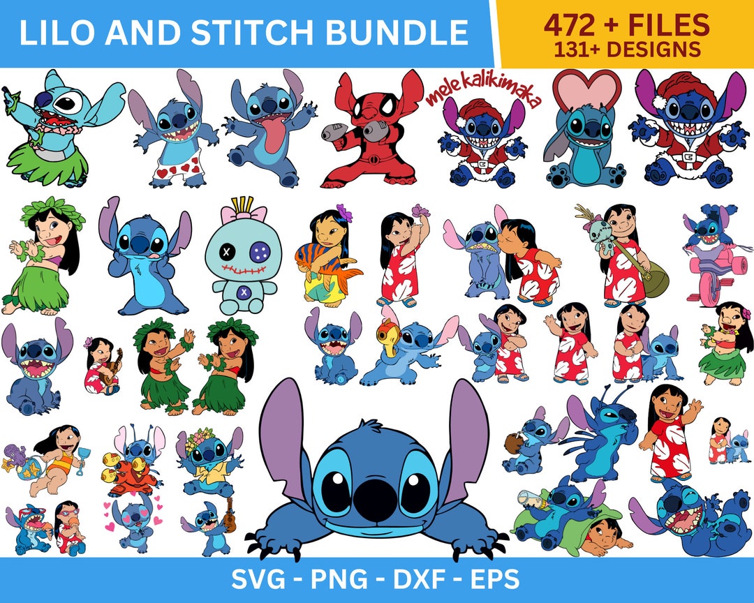 Lilo et stitch svg bundle fichiers, lilo et stitch svg pour cricut ...