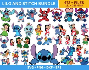 LAYERED SVG Bundle Lilo and Stitch - Etsy