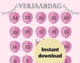 Birthday Countdown Printable - Etsy