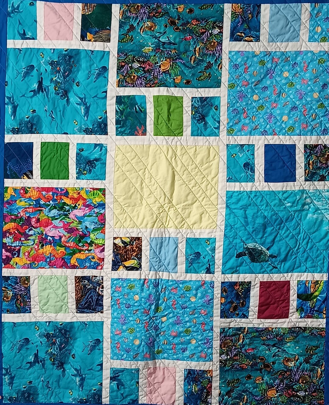 Under the Sea Handmade Nap/youth Quilt - Etsy