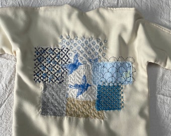 Sashiko & Patchwork Reversible Jacket - Etsy